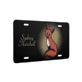 Personalized Sly Red Foxy Fox License Plate | Zazzle