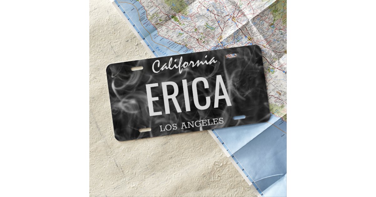 Personalized Smoked License Plate | Zazzle