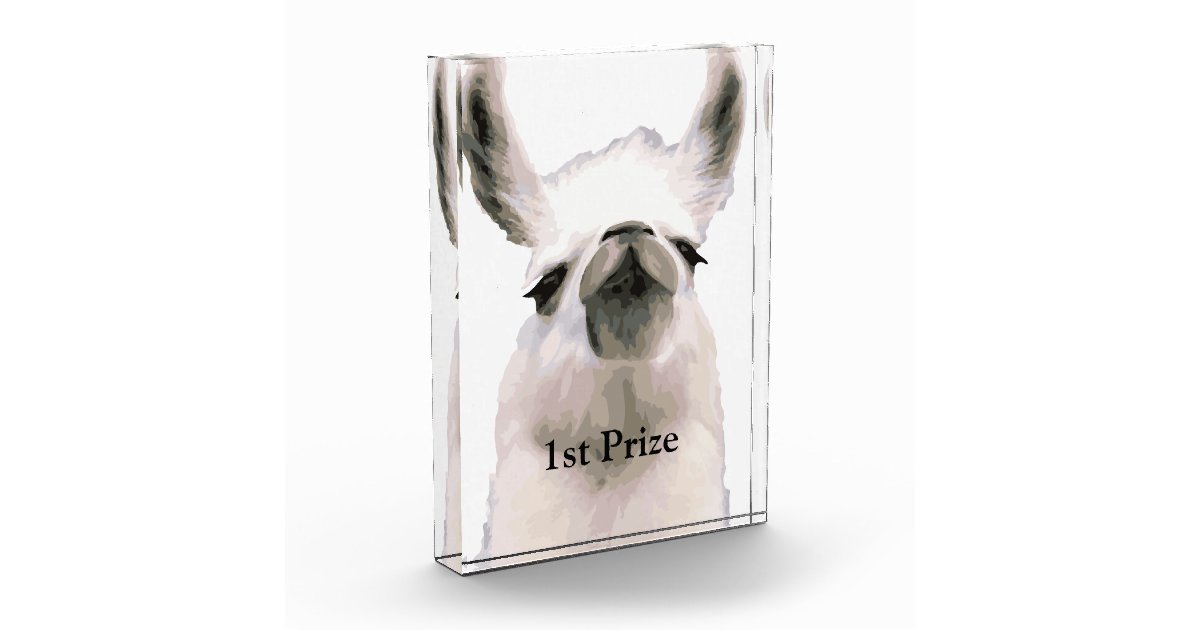 Personalized Snooty Snobby Llama Award | Zazzle