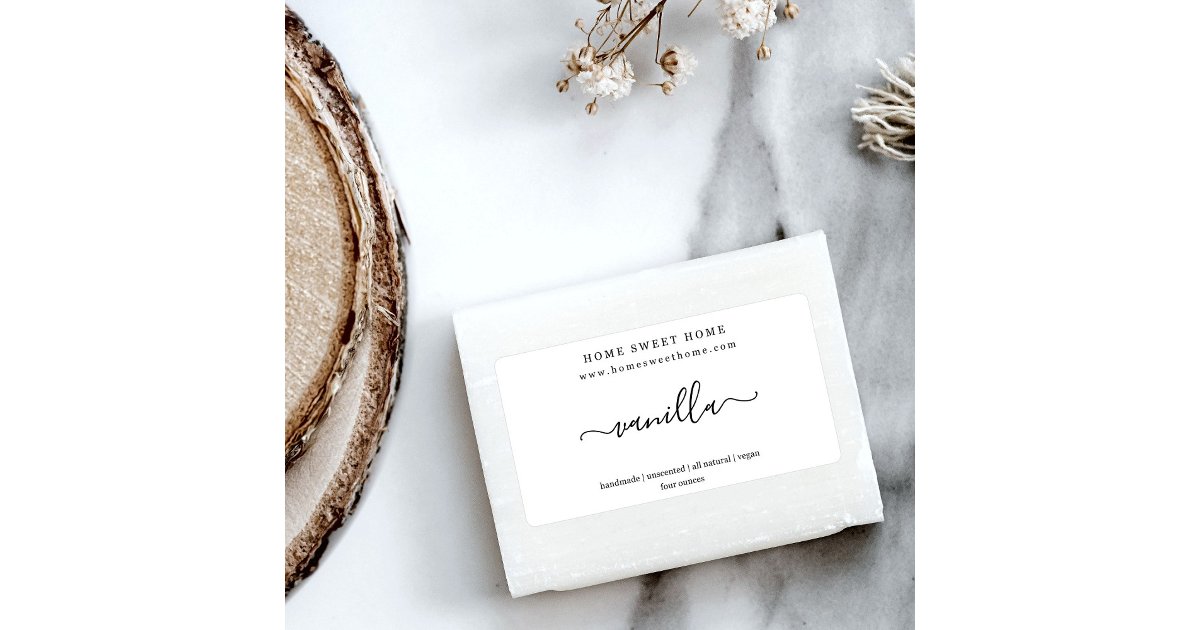 Personalized Soap Label Sticker | Zazzle