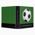 Personalized Soccer Ball 3 Ring Binder | Zazzle