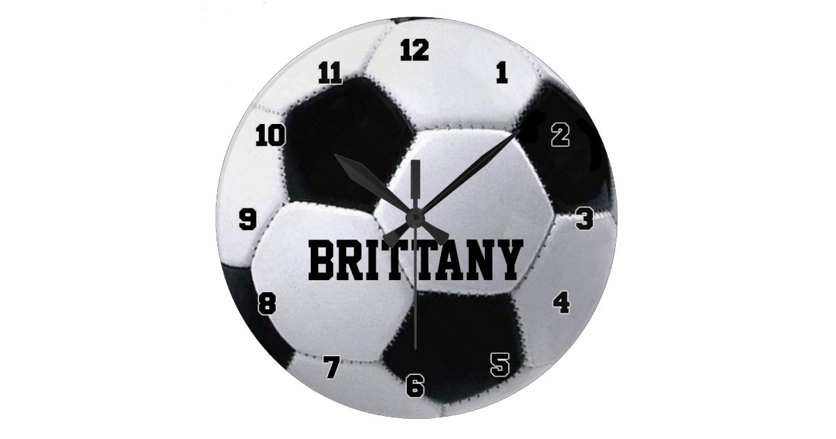 Personalized Soccer Ball Clock | Zazzle.com
