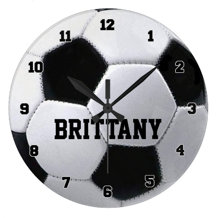 Personalized Soccer Ball Clock | Zazzle.com