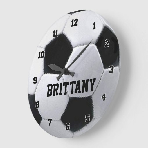 Personalized Soccer Ball Clock | Zazzle