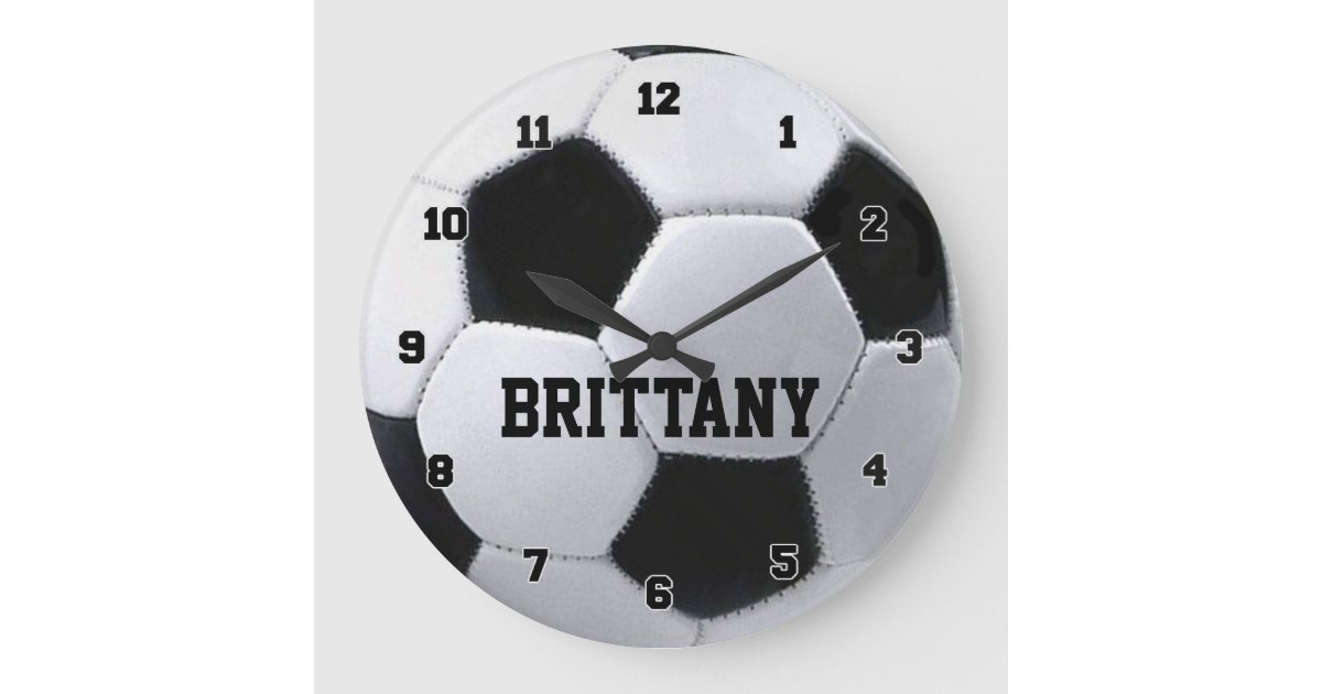 Personalized Soccer Ball Clock | Zazzle