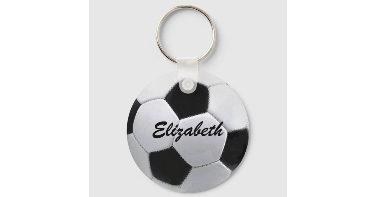 Personalized Soccer Ball Keychain | Zazzle