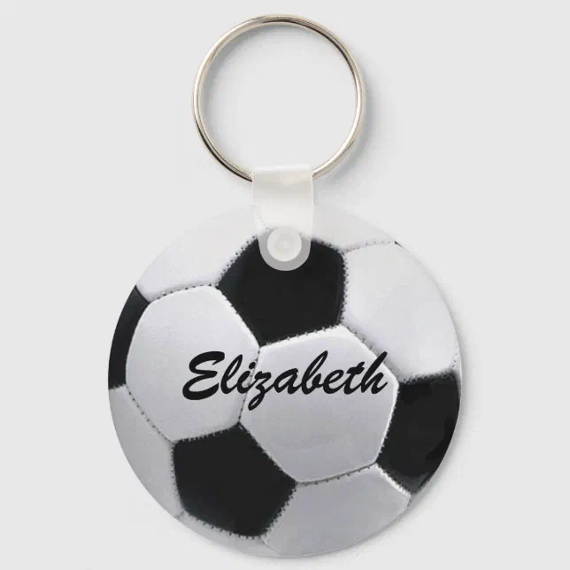 Personalized Soccer Ball Keychain | Zazzle
