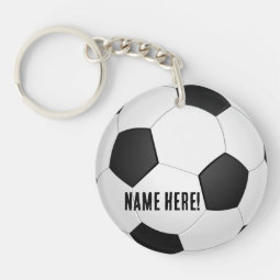 Personalized Soccer Ball Keychain | Zazzle