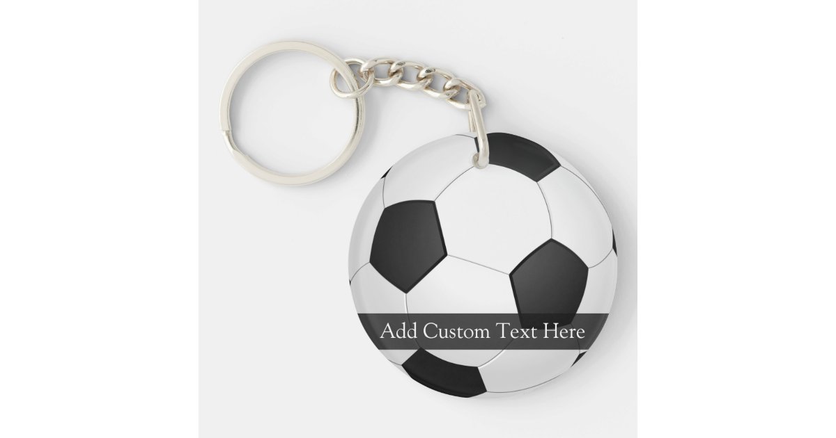 Personalized Soccer Ball Keychain | Zazzle.com