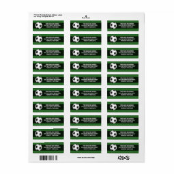 Personalized Soccer Ball Label | Zazzle
