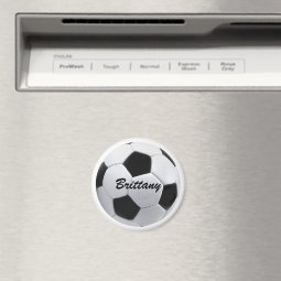 Personalized Soccer Ball Magnet | Zazzle
