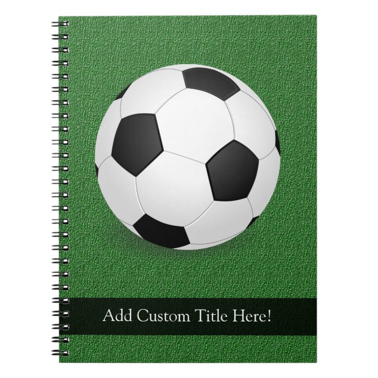 Personalized Soccer Ball Notebook | Zazzle