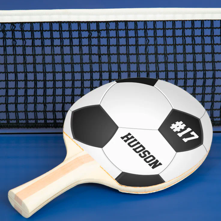 Personalized Soccer Ball Ping Pong Paddle | Zazzle