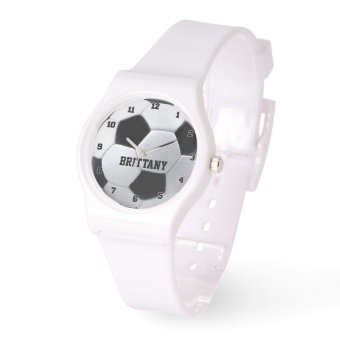 Personalized Soccer Ball Watch | Zazzle