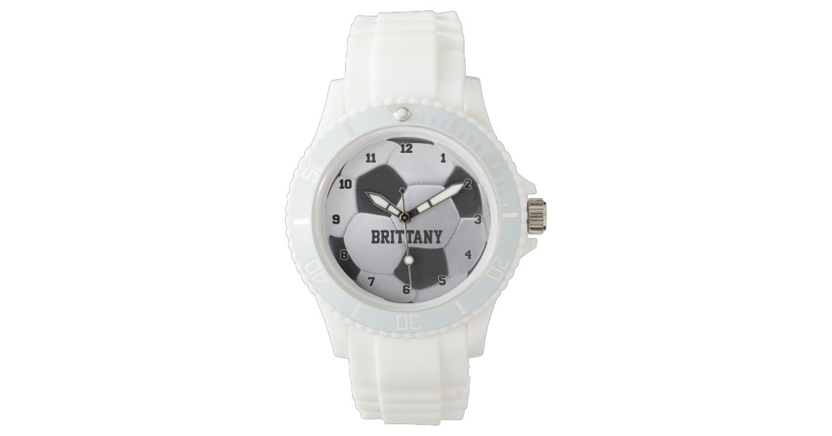 Personalized Soccer Ball Watch | Zazzle