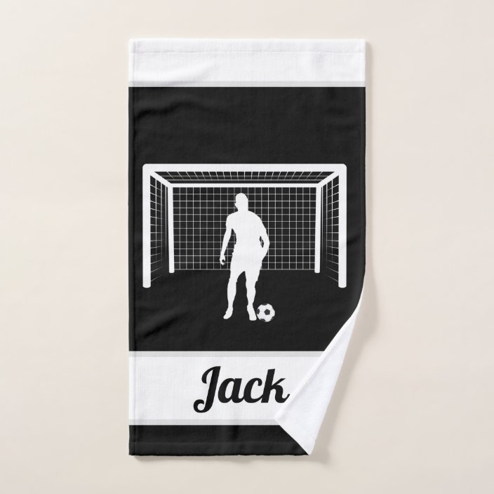Personalized Soccer Goalie Goalkeeper Football Men Hand Towel | Zazzle.com