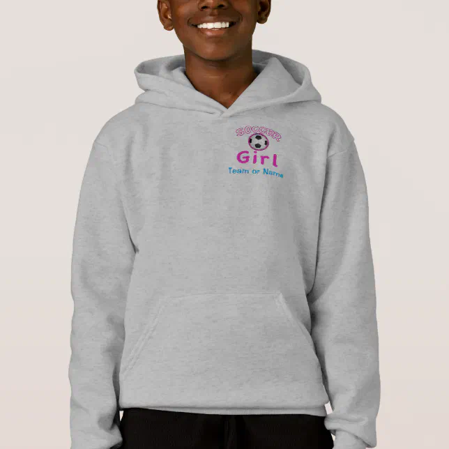 Personalized Soccer Hoodies for Girls | Zazzle