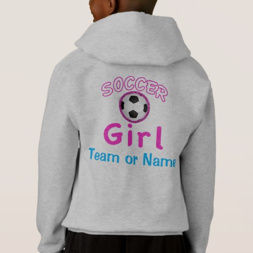 Personalized Soccer Hoodies for Girls | Zazzle