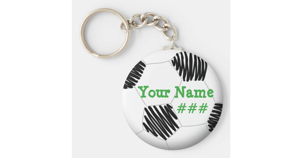 Personalized Soccer Key chain | Zazzle.com