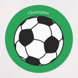Personalized Soccer Kids' Labels | Zazzle