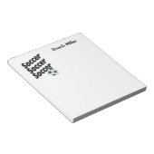 Personalized Soccer Notepad | Zazzle