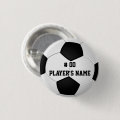 Personalized Soccer Pins with Your Text or Delete | Zazzle