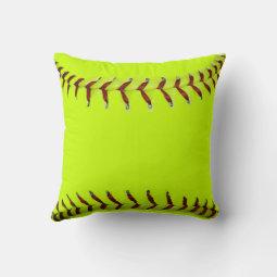 Personalized Softball American MoJo Pillows | Zazzle