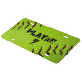 Personalized softball license plate | Zazzle