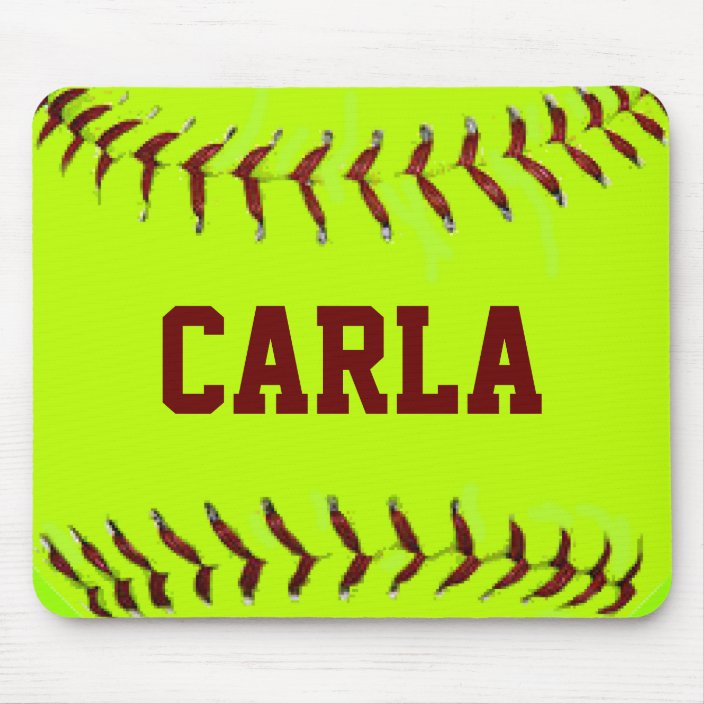 Personalized Softball Mousepad | Zazzle.com