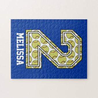 Personalized Softball Number 2 Jigsaw Puzzle | Zazzle