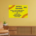 Personalized, Softball Posters, Softball Senior Poster | Zazzle