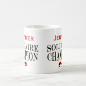 Personalized Solitaire Champion Coffee Mug | Zazzle