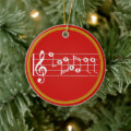 Personalized Soprano Singer Musical Ceramic Ornament | Zazzle