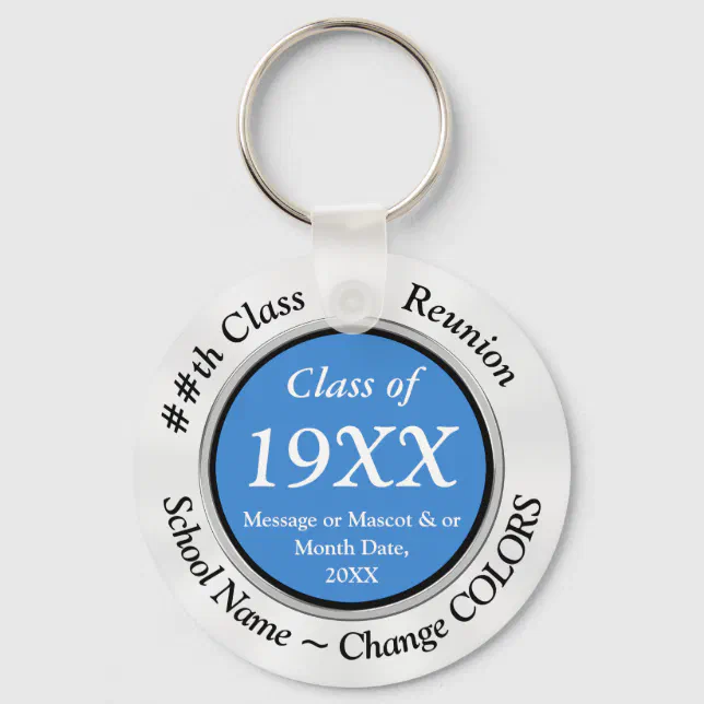 Personalized Souvenirs for Class Reunion Keychain | Zazzle