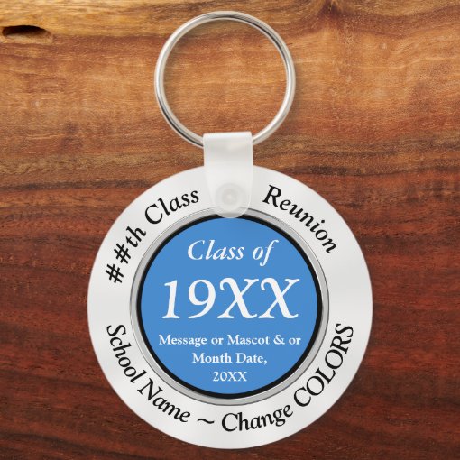 Personalized Souvenirs for Class Reunion Keychain | Zazzle