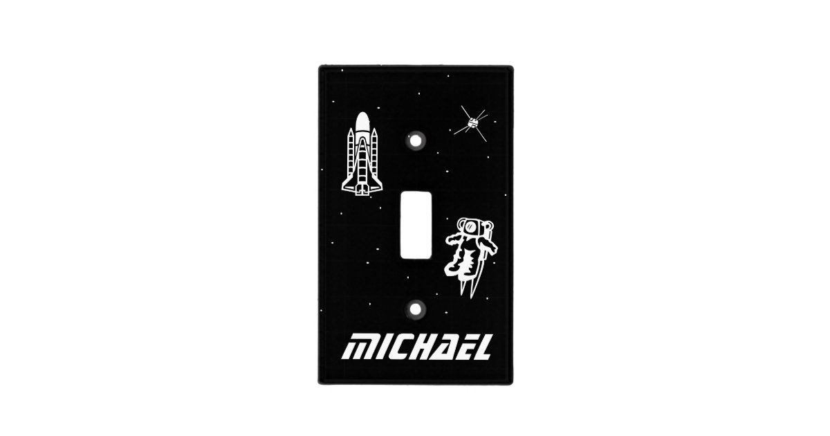Personalized "Space" Light Switch Cover | Zazzle