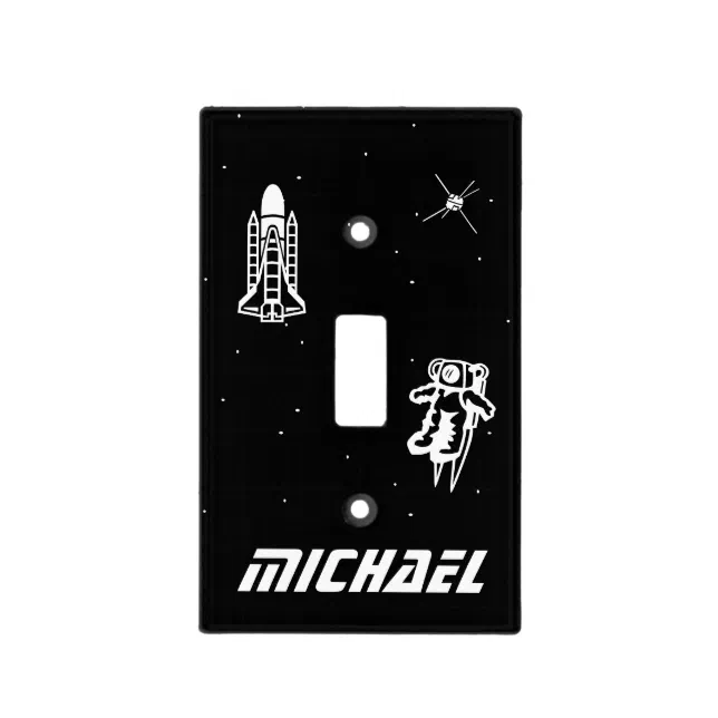 Personalized "Space" Light Switch Cover | Zazzle