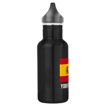 Personalized Spanish flag water bottles for Spain | Zazzle