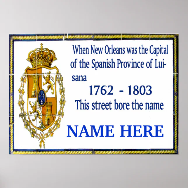 Personalized Spanish Mural Poster | Zazzle