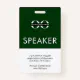 Personalized Speaker Badge Custom Text Logo | Zazzle