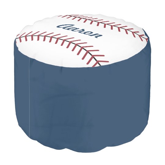 Personalized Sports Baseball Pillow Ottoman Pouf | Zazzle.com