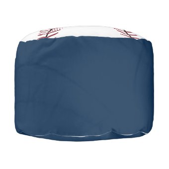 Personalized Sports Baseball Pillow Ottoman Pouf | Zazzle