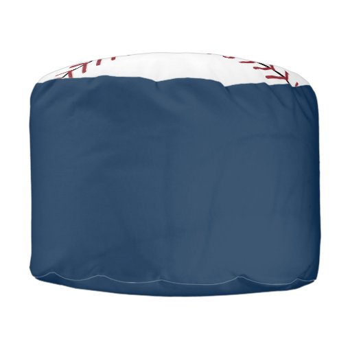 Personalized Sports Baseball Pillow Ottoman Pouf | Zazzle