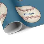 Personalized Sports Baseball Wrapping Paper | Zazzle