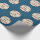 Personalized Sports Baseball Wrapping Paper | Zazzle