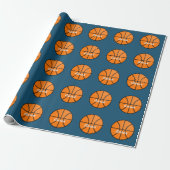 Personalized Sports Basketball Wrapping Paper | Zazzle