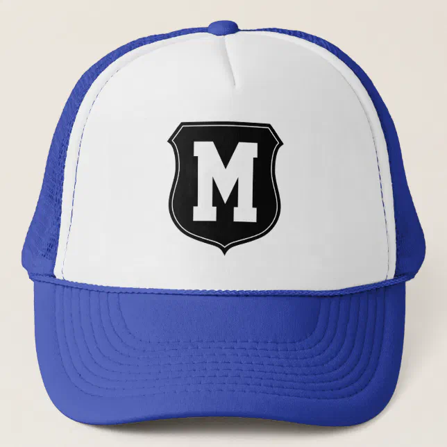 Personalized sports cap | Hat with custom letter | Zazzle