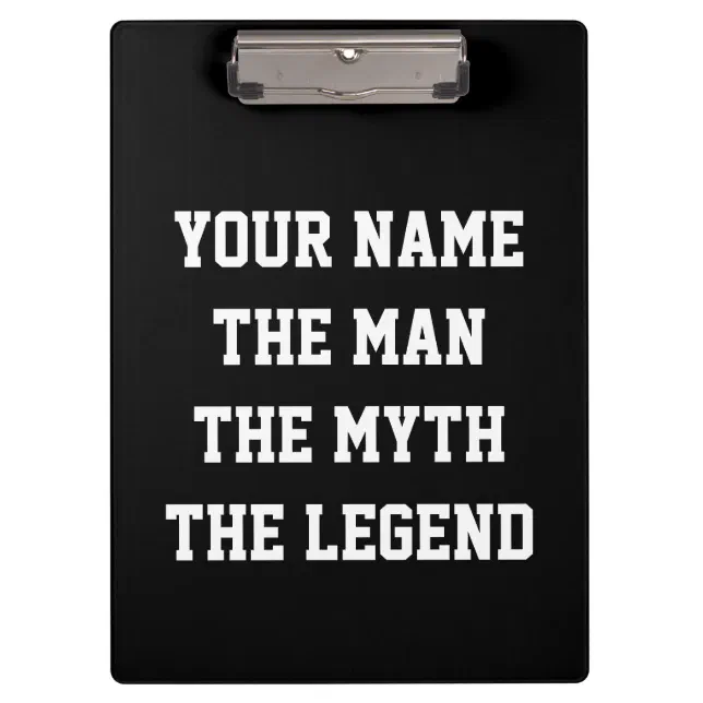 Personalized sports coach clipboard for men | Zazzle