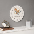 Personalized Squirrel Wall Clock | Zazzle