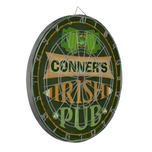 Personalized St. Patrick's Irish Pub Dart Board | Zazzle